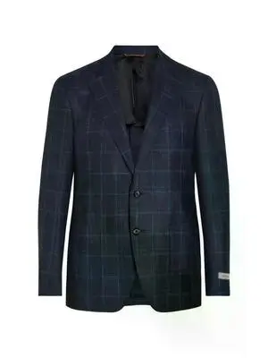 Canali Plaid-pattern Blazer