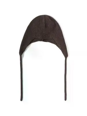 THE ROW Tie-detailed Beanie Hat - Brown