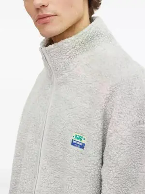 American Vintage Fleece Zip-up Sweater - Grey