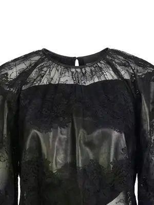 Valentino Garavani Lace Puff-sleeve Blouse