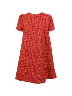 Valentino Garavani Short-sleeve Textured Mini Dress