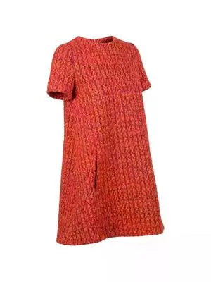 Valentino Garavani Short-sleeve Textured Mini Dress