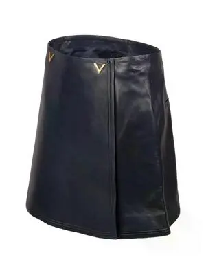 Valentino Garavani Logo Appliqué Mini Skirt