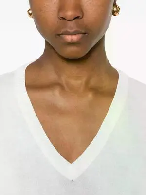 NEERA V-neck Top - White