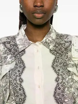 BLUGIRL Lace-print Shirt - Neutrals