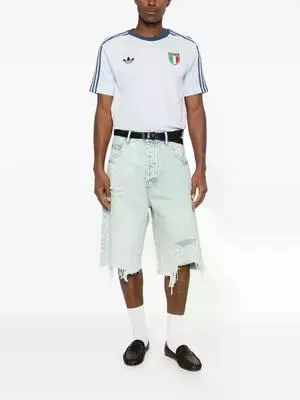 Adidas X Italia Stripe-detail T-shirt