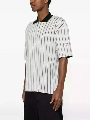 MADFRENZY Mf Striped Zip Polo Shirt