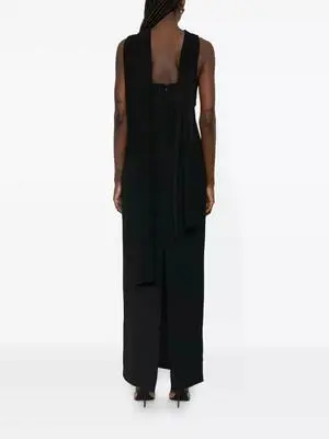 Solace London Rona Twisted Maxi Dress - Black