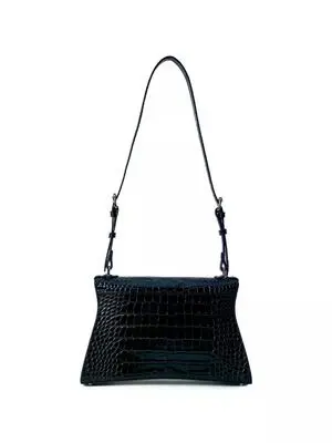 Vivienne Westwood Medium Bianca Leather Shoulder Bag In Black - 33 