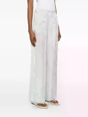 Calvin Klein Floral Jacquard Wide Leg Trousers