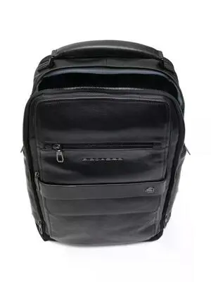 PIQUADRO Zip-up Leather Backpack