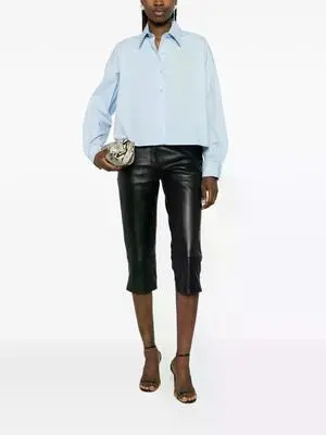 THE FRANKIE SHOP Arlen Button-fastening Shirt - Blue