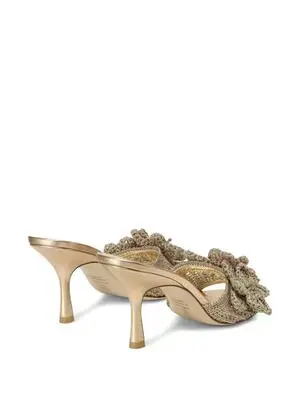 STUART WEITZMAN Lotus Crochet-knit Sandals - Gold