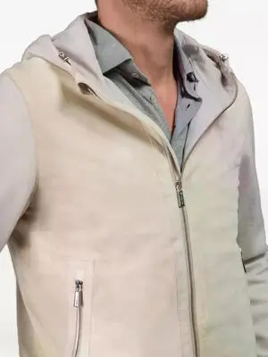 MOORER Cascalla-urm Hooded Suede Jacket