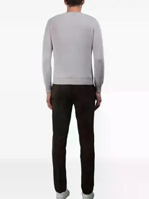 MOORER Orvieto Long-sleeved Sweater - Grey