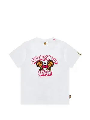 A BATHING APE Graphic-print T-shirt - White