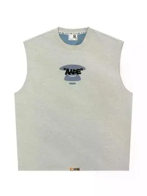 AAPE BY *A BATHING APE Appliqué Sleeveless Vest - Grey