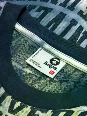 AAPE BY *A BATHING APE Graphic-print Crewneck T-shirt - Blue
