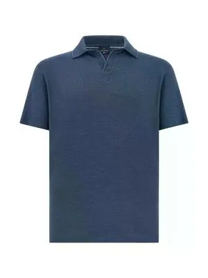 Paul & Shark Open-collar T-shirt - Blue