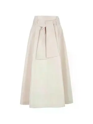 D.exterior Tie Detailed A-line Skirt