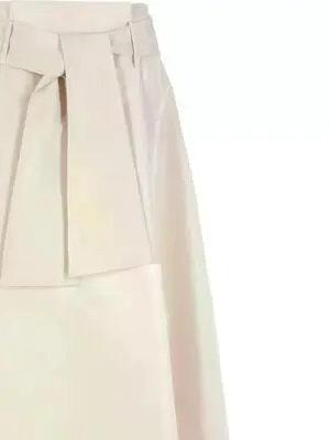 D.exterior Tie Detailed A-line Skirt