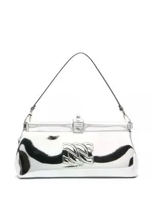 Casadei Logo-detail Shoulder Bag - Grey