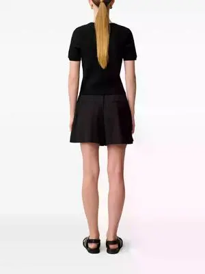 Claudie Pierlot Buttoned Wavy-trim Cardigan