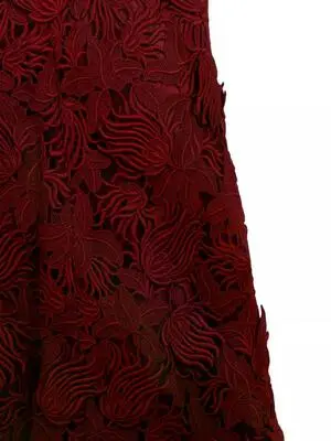 Valentino Garavani Floral-lace Midi Skirt
