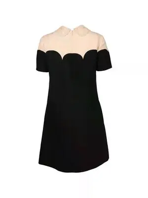 Valentino Garavani Lace-collar Mini Dress
