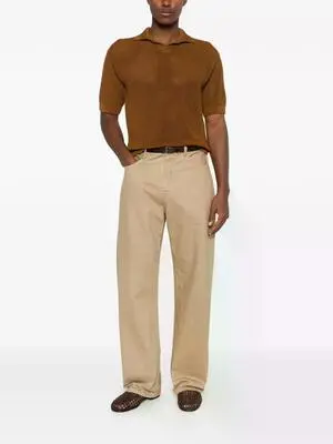 Tagliatore Open Knit T-shirt - Brown