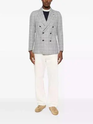 Tagliatore Double-breasted Plaid Blazer