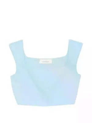 Max Mara Sleeveless Square-neck Top
