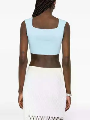 Max Mara Sleeveless Square-neck Top
