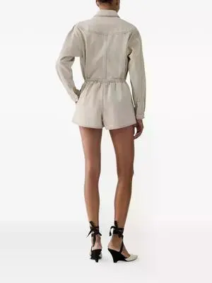 Jacquemus Le Short De Nimes Amelo Pleated Shorts - Neutrals