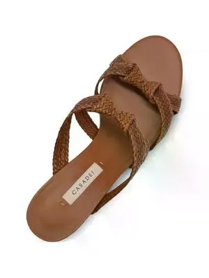Casadei Julia Mariposa Braided Knot Sandals