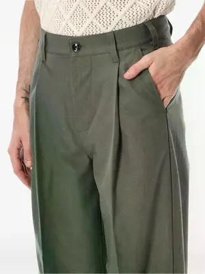 Obey Dean Pleated Trousers - Green