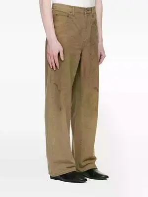 STEIN Sulfur-dyed Oxford Wide-leg Trousers