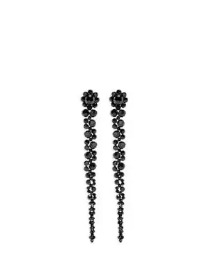 Simone Rocha Beaded Drop Earrings - Black