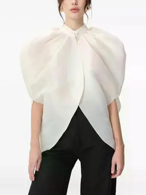 CONCEPTO Sage Cape Blouse