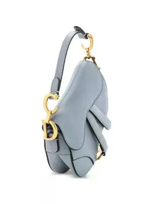 Dior Saddle Handbag Leather Micro Satchel - Blue