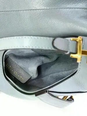 Dior Saddle Handbag Leather Micro Satchel - Blue