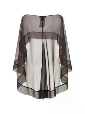 Alberta Ferretti Semi-transparent Hood Scarf