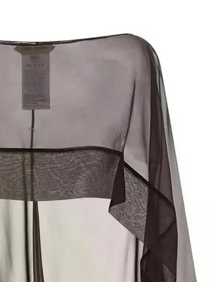 Alberta Ferretti Semi-transparent Hood Scarf