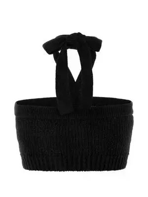 Alanui Island Memories Crop Top - Black