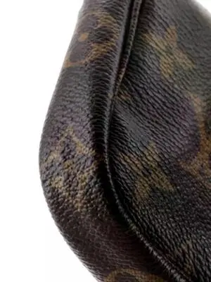 LOUIS VUITTON Pochette Accessoires Monogram Canvas Mini Clutch - Brown