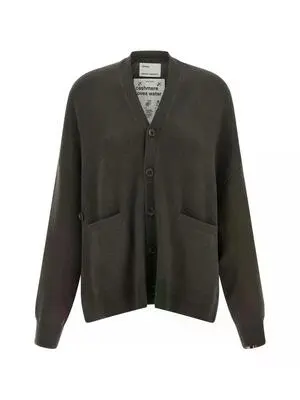 Extreme Cashmere V-neck Cardigan With Side Slits