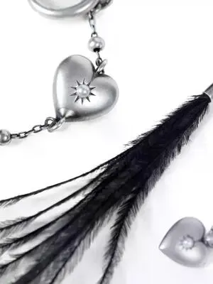 ANN DEMEULEMEESTER Revi Feather Heart Bracelet