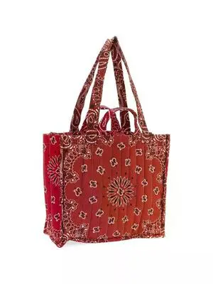 CALL IT BY YOUR NAME Cabas Quilted Bandana Print Shopping Bag