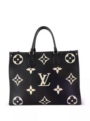 LOUIS VUITTON Onthego Mm Tote Bicolor Monogram Empreinte - Black