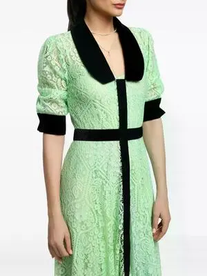 MIAU BY CLARA ROTESCU Bergamot Lace Maxi Dress